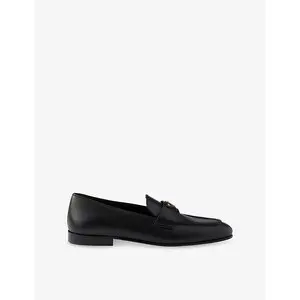 Prada Triangle-logo Leather Loafers