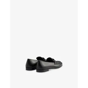 Prada Triangle-logo Leather Loafers