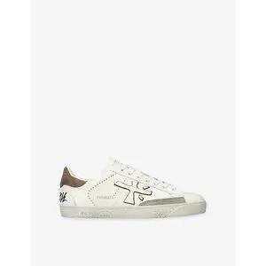 Premiata Steven Leather Trainers - Bone/comb