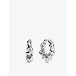 Monica Vinader Ochre Large Sterling- Hoop Earrings