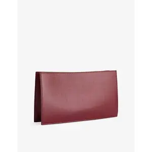 METIER Ease 24 Leather Clutch Bag - Dark Cherry