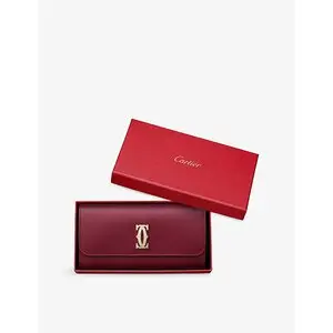 Cartier C De Leather Wallet - Red