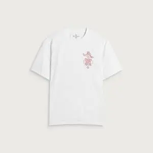 Edwin Ekoda Bath House Ts - White Garment Washed