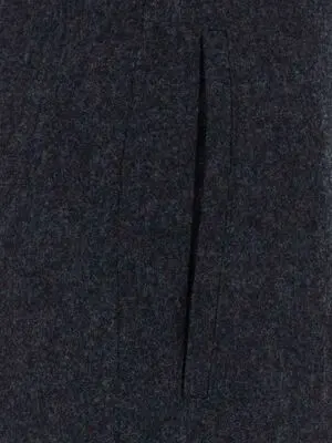 JIL SANDER High-waisted Skinny Pants In Pure Gray Wool