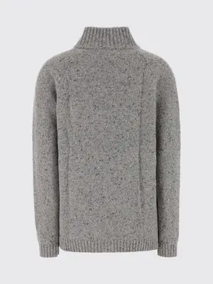 Gimaguas Half-zip Turtleneck Sweater In Recycled Wool Blend With Dropped Shoulders