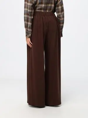 ELEH High-waisted Wide-leg Cotton Blend Trousers
