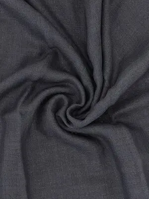 Brunello Cucinelli Cashmere And Silk Scarf With Fringed Edges - Grey