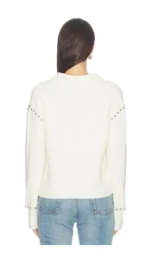 Central Park West Felix Studded Sweater Jacket