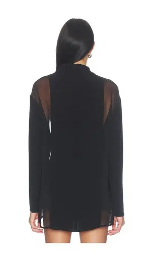 SANS FAFF Mockneck Silkshirt