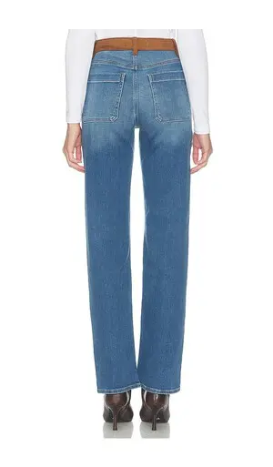 Good American Soft Tech Good True Straight Jeans