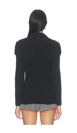 Naked Wardrobe Draped Knit Top