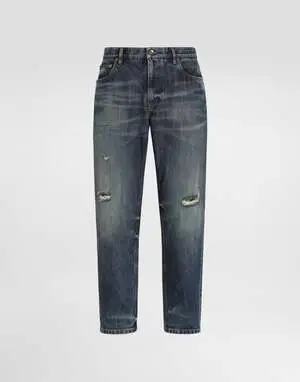 Dolce & Gabbana Denim Trousers Denim Multi-colored - Multicolor