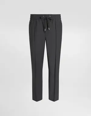 Dolce & Gabbana Wool Jogging Pants Pants And Shorts Gray