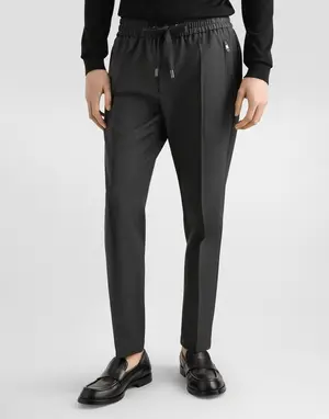 Dolce & Gabbana Wool Jogging Pants Pants And Shorts Gray