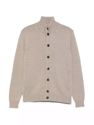 ZANONE Button-up Wool Cardigan - Neutrals