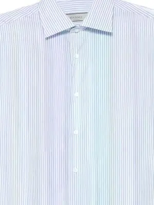 Canali Striped Long-sleeve Shirt