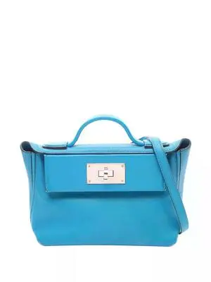 Hermès 2021 Mini Evercolor 24/24 21 Satchel - Blue