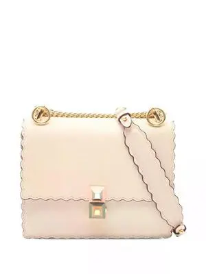 Fendi 2010-2026 Small Leather Kan I Crossbody Bag - Brown