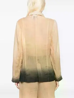 TESSITURA BODY COUTURE Gradient Semi-sheer Blazer