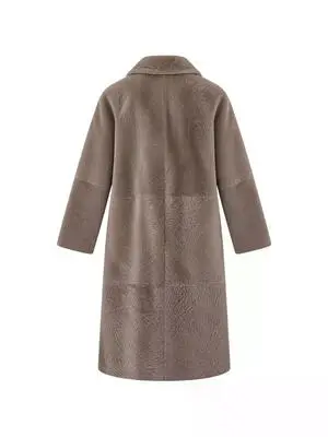 Aspesi Double-breasted Shearling Coat