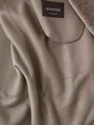 Aspesi Double-breasted Shearling Coat