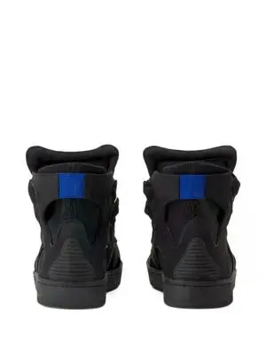 LANVIN Curb High Top Sneakers In Knit