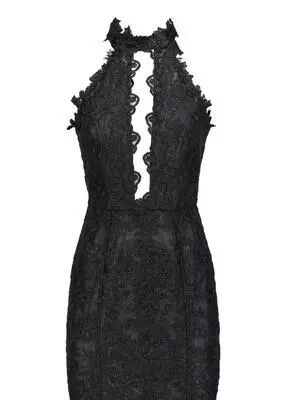 MARCO GABRIELLI ATELIER Lace-overlay Fishtail Dress