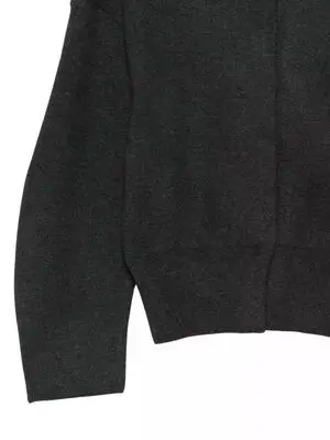 AMOMENTO Concealed-fastening Drop-shoulder Cardigan