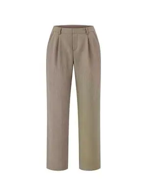 LE SULLY STUDIO Pleated Straight-leg Trousers