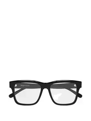 Alexander McQueen Square-frame Glasses - Black