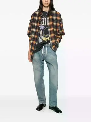 GOD SAVE DENIM Faded Straight-leg Jeans