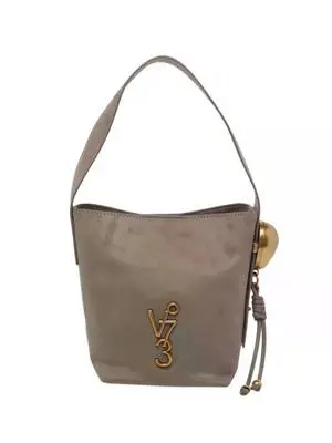 V°73 Azzurrite Logo-plaque Bucket Bag - Neutrals