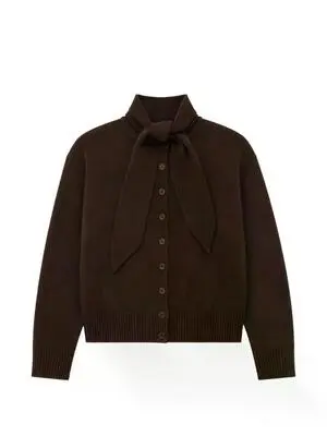 Chinti & Parker Tie-neck Button-up Cardigan