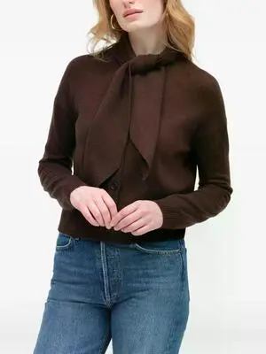 Chinti & Parker Tie-neck Button-up Cardigan