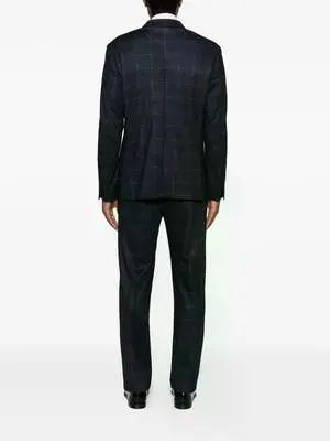 MANUEL RITZ Check-pattern Double-breasted Suit