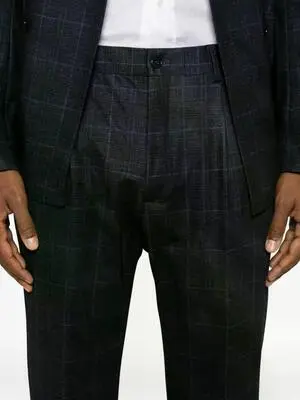 MANUEL RITZ Check-pattern Double-breasted Suit