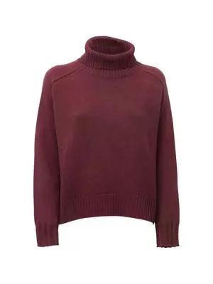 BEYOU Roll-neck Cashmere Sweater