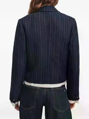 Rag & Bone Pinstripe-pattern Cropped Blazer