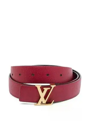 LOUIS VUITTON 2013 Initiales Reversible Belt - Red