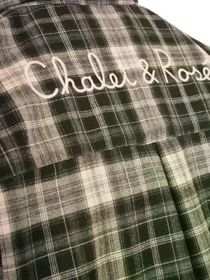 MC2 SAINT BARTH Check-pattern Embroidered-logo Shirt