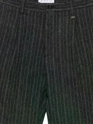 MANUEL RITZ Londra Pinstripe-pattern Pleated Trousers