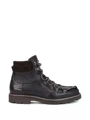 DOUCAL'S Grained-leather Panelled Boots