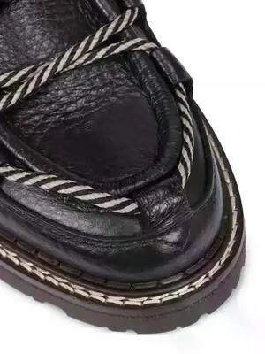DOUCAL'S Grained-leather Panelled Boots