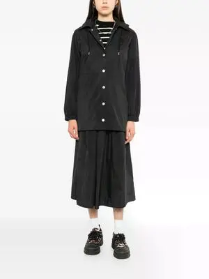 AGNES B. Hooded Press-stud Jacket
