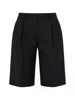 Norma Kamali Pleated Knee-length Shorts