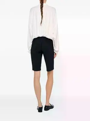 Norma Kamali Pleated Knee-length Shorts