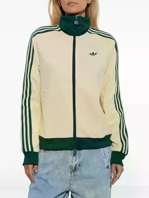 Adidas Logo-embroidered Striped Sweatshirt