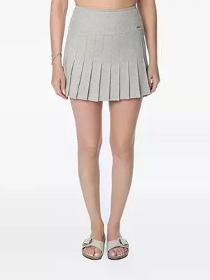 Armani Exchange Pleated Diagonal-stripe Mini Skirt