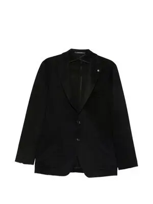 Tagliatore Single-breasted Notched-lapel Jacket - Black