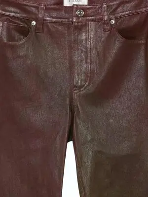 FRAME Reboot Flared Leather Trousers
